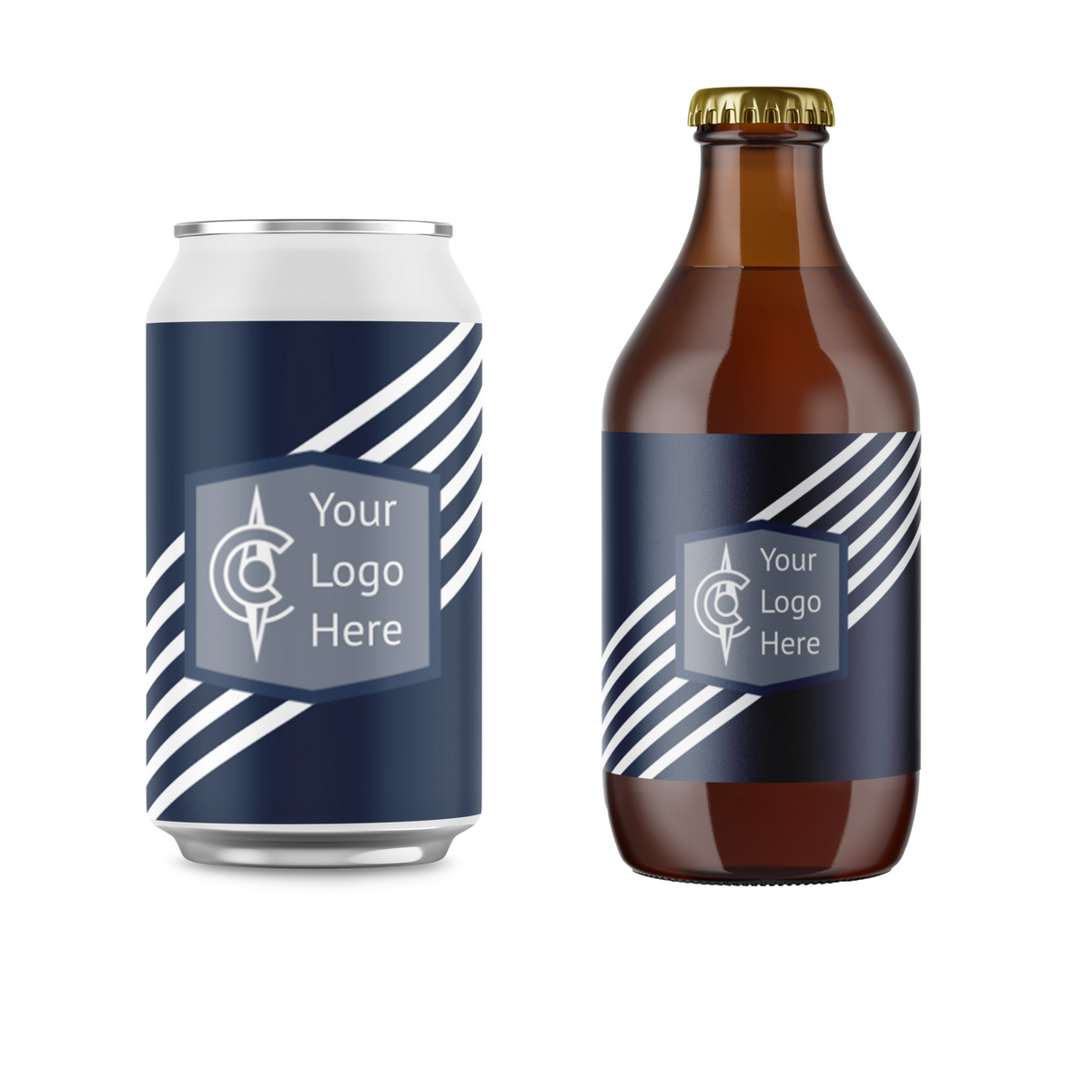 Corporate Party Custom Can or Bottle Label - Company logo – My Drink ...